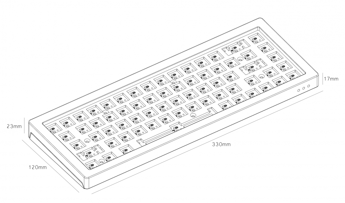 65% Mechanical Keyboard. MEGA by Keebwerk. - 199$
