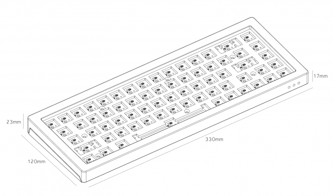 65% Mechanical Keyboard. MEGA by Keebwerk. - 199$